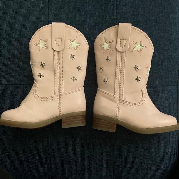 Shoes | Pale Pink Cowgirl Boots | Poshmark